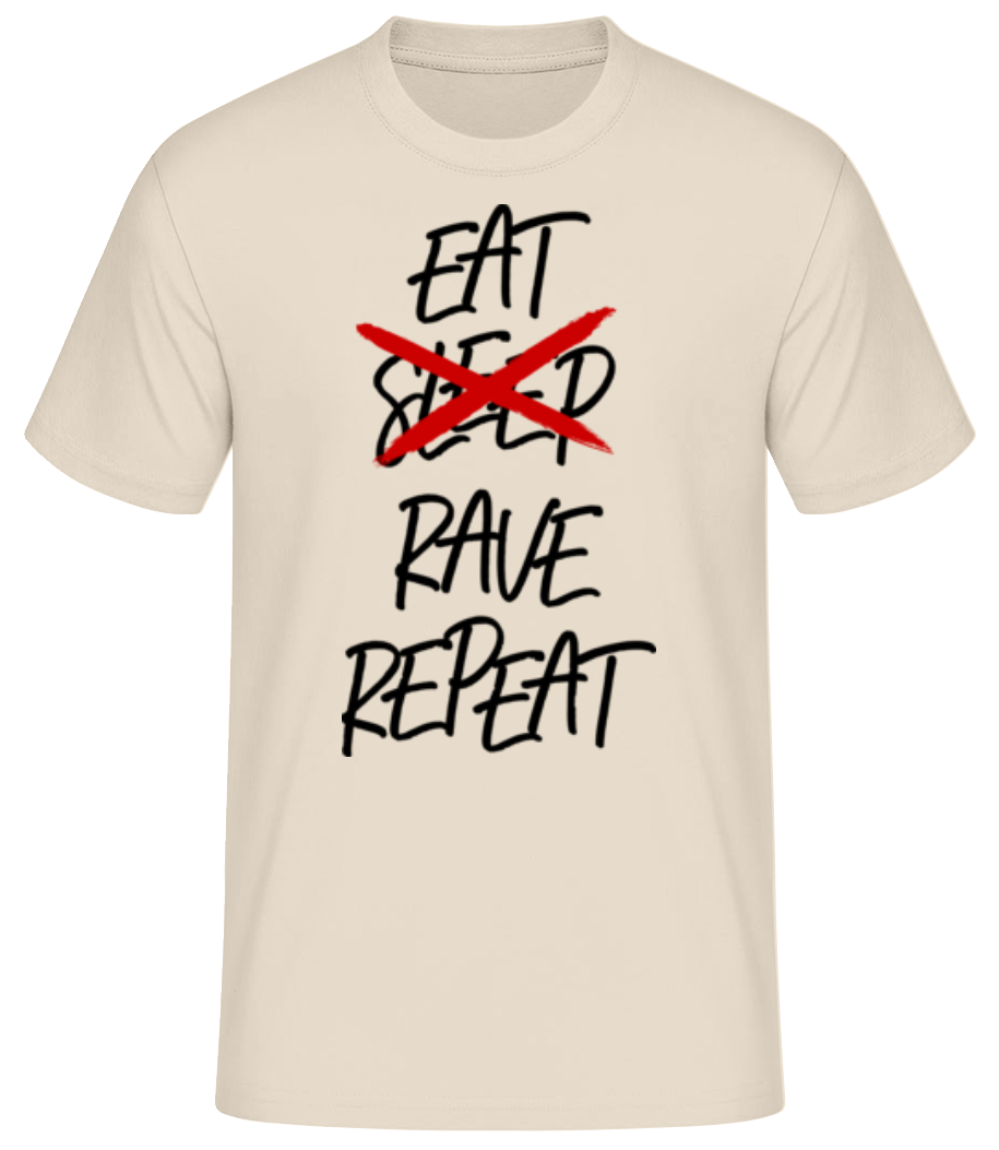 Eat Rave Repeat · Männer Basic T-Shirt | Shirtinator
