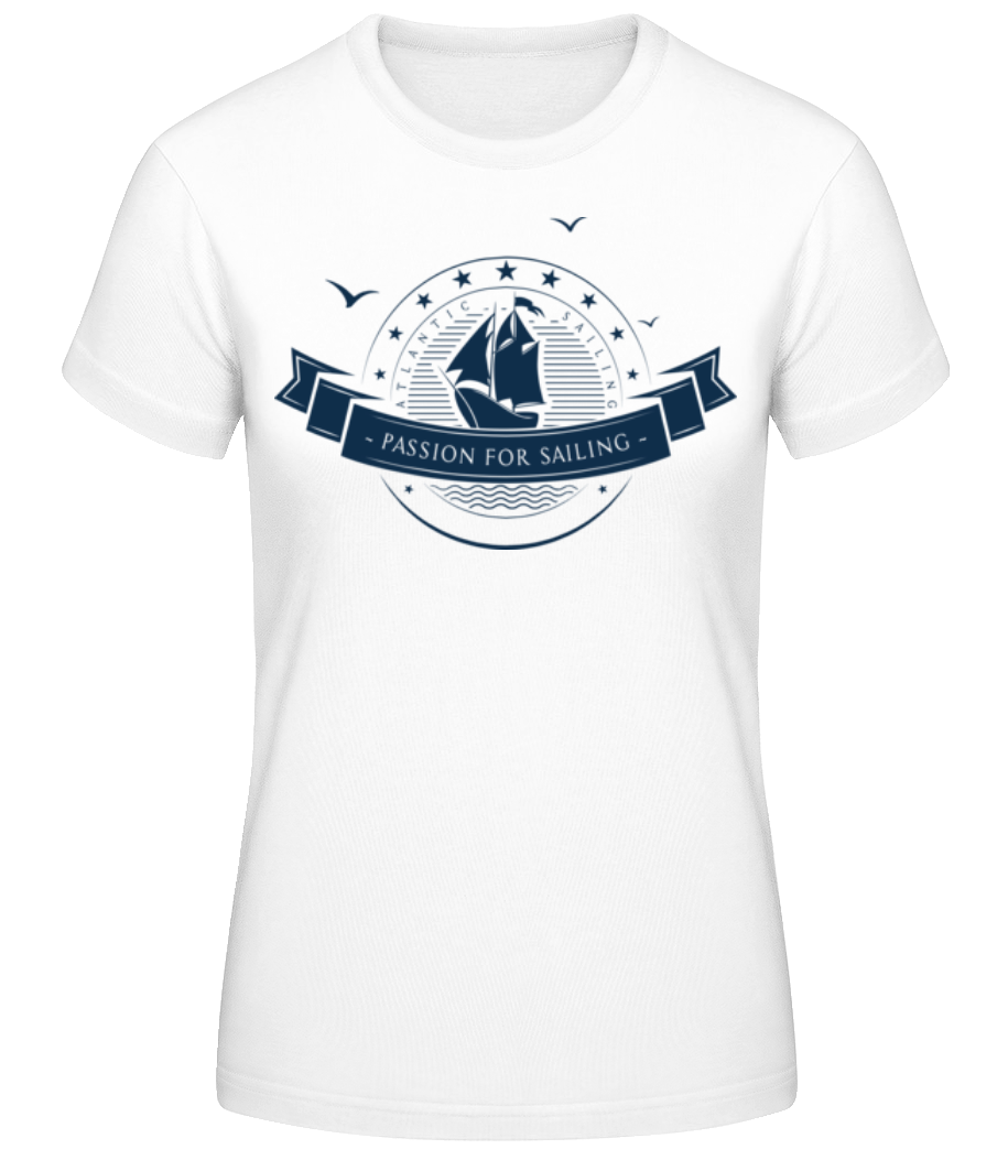 Passion For Sailing Logo · Frauen Basic T-Shirt | Shirtinator