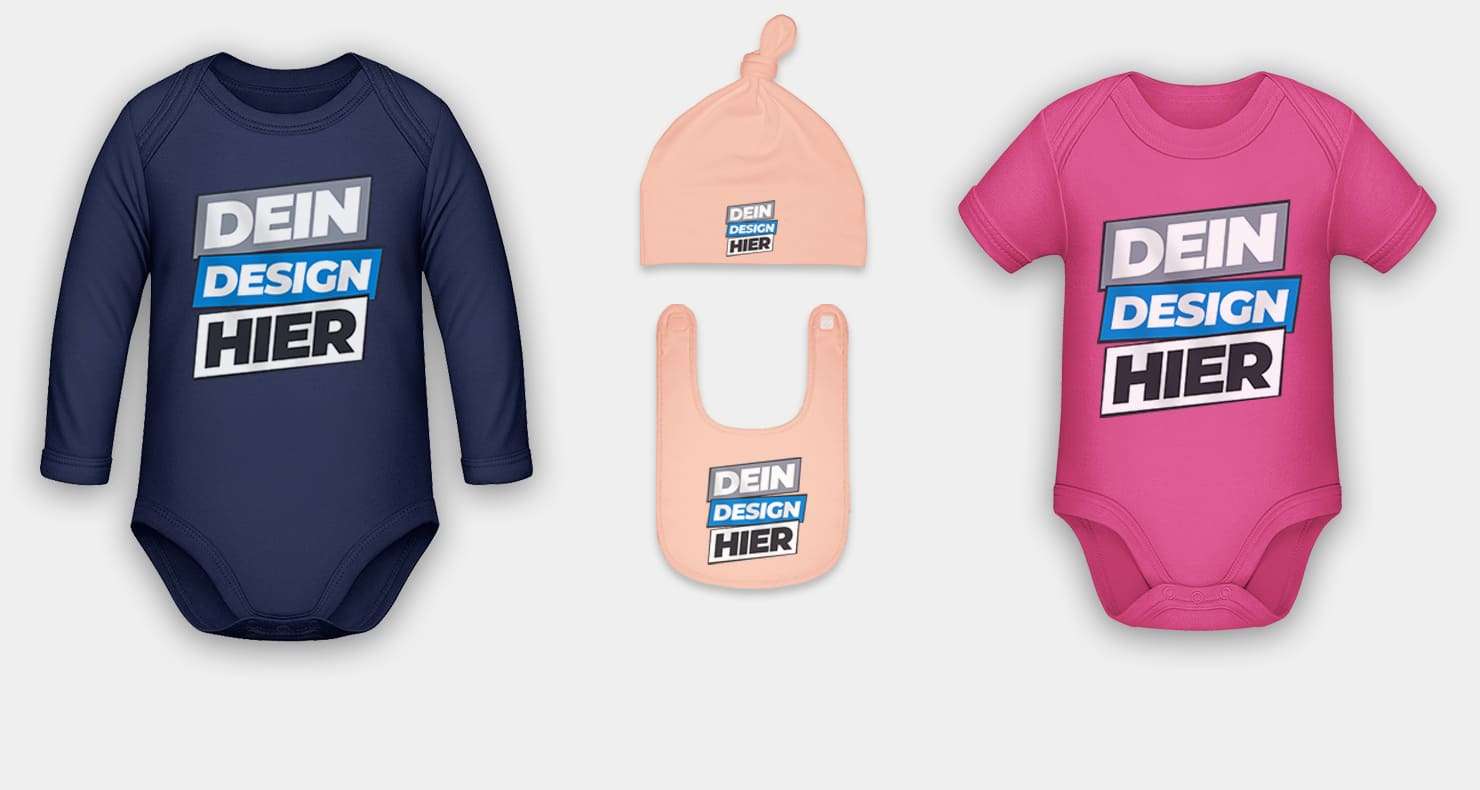 Gestalte und bedrucke unsere Produkte - Shirtinator