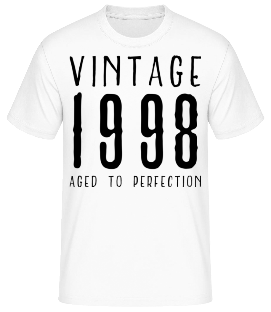 Vintage 1998 Aged To Perfection · Männer Basic T-Shirt | Shirtinator
